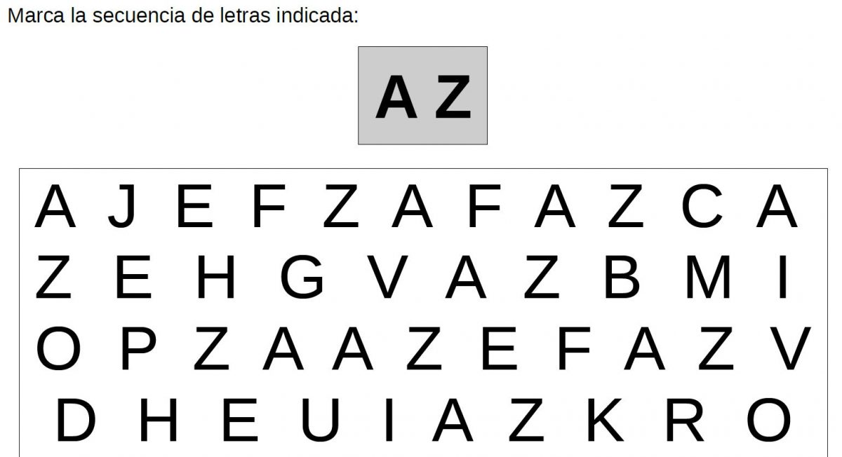 Encuentra la letra 2 | Asociación Parkinson Elche